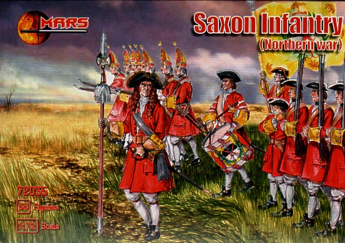 Mars 72035 Saxon infantry (Northern War) ( 56 figures)