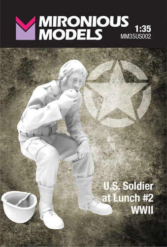 Mironious Models 35US002 U.S. Soldier At Lunch #2 WWII