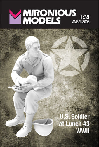 Mironious Models 35US003 U.S. Soldier At Lunch #3 WWII