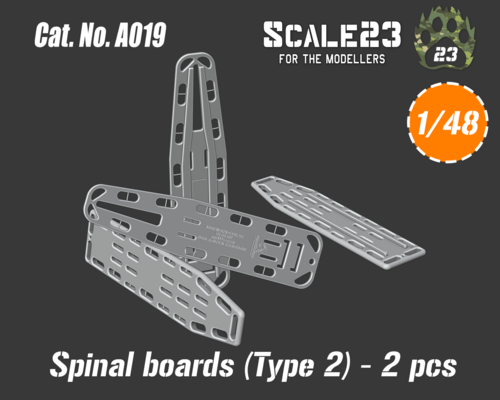 Scale23 48-A019 Spinal boards (Type 2) - 2 pcs