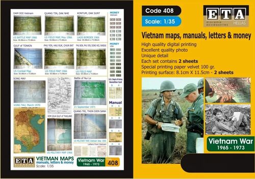 ETA DIORAMA ACCESSORIES 408 Vietman War - Maps