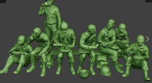 Peddinghaus-Decals 72F049 US WWII Soldiers resting (8 figures)