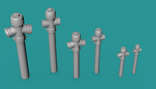 EMP3D 72120403 Hydrant polski DN80 - 2 sztuki