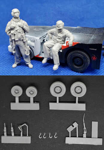 Djiti's production 48007 US Navy Aircraft carrier Deck Crew w/ details set for MD3 tractor
