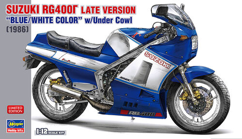Hasegawa 21739 Suzuki RG400 Late Version "Blue/White Color" w/Under Cowl (1986)