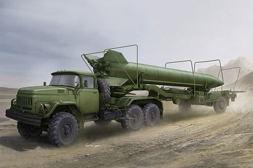 Trumpeter 01081 Soviet Zil-131V Tow 2T3M1 Trailer with 8K14 Missile