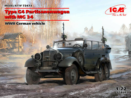 ICM 72473 Type G4 Partisanenwagen with MG 34 WWII German vehicle