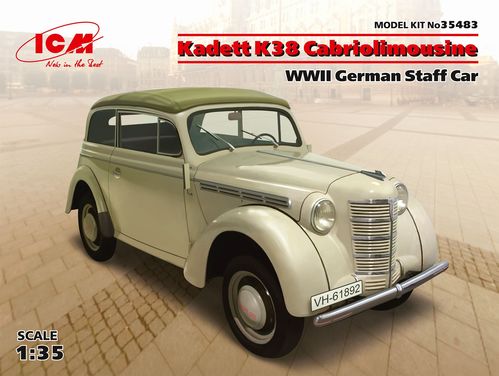 ICM 35483 Kadett K38 Cabriolimousine, WWII German Staff Car