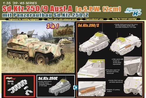Dragon 6859 Sd.Kfz. 250/9 Ausf. A le.S.P.W. (2 cm) mit Panzer Aufbau 250/Z Smart Kit
