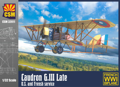 Copper State Models 32011 Caudron G.III Late - US and French Service
