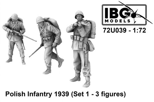 IBG 72U039 Polish Infantry 1939 (Set 1, 3 Figures)
