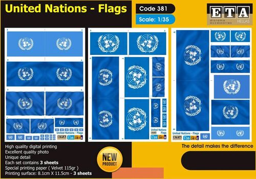 ETA DIORAMA ACCESSORIES 381 United Nations - Flags