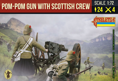 Strelets-R 18972 British Pom-Pom Gun with Scottish Crew - Second Boer War
