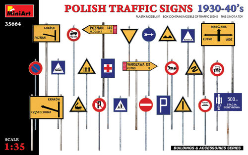 MiniArt 35664 Polish Traffic Signs 1930-40's