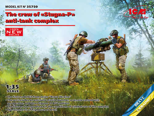 ICM 35750 The Crew of Stugna-P Anti-Tank Complex (100% New Molds)