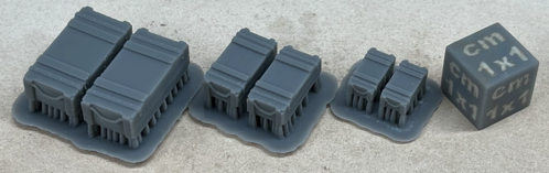 EMP3D 72040527 Skrzynie drewniane proste - typ 2 - 2 sztuki