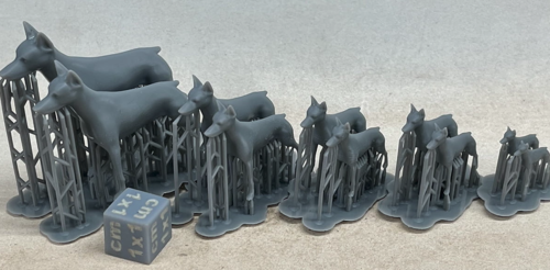 EMP3D 72130105 Psy - doberman - 2 sztuki mniejszy/ większy