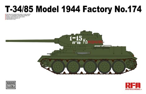 Rye Field Model RM-5079 T-34/85 Model 1944 Factory No.174