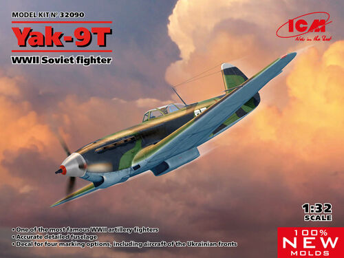 ICM 32090 Yak-9T WWII Soviet fighter (100% new molds)