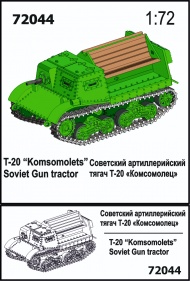 Zebrano 72044 T-20 "Komsomolets" Soviet Gun Tractor