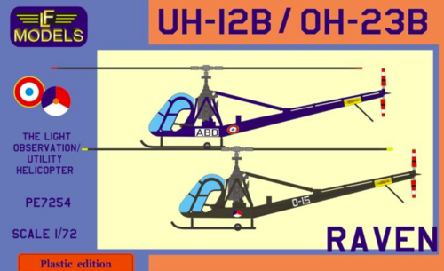 LF Models PE7254 Hiller UH-12B / OH-23B Raven French AF, Holland AF