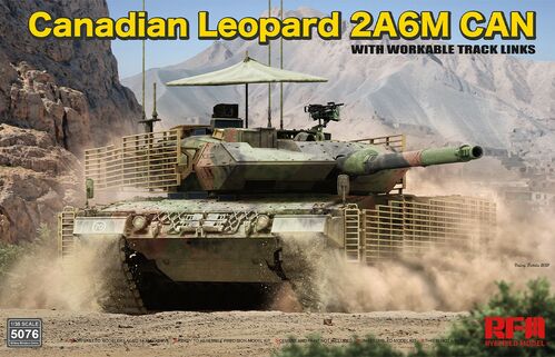 Rye Field Model RM-5076 Canadian Leopard 2A6M CAN with workable track links