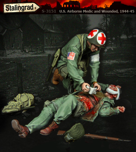 Stalingrad 3151 US Airborne Medic and Wounded