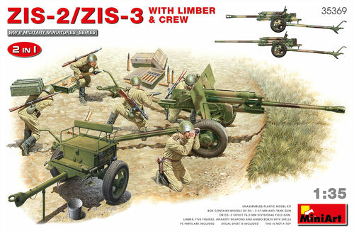 MiniArt 35369 ZIS-2/ZIS-3 with Limber & Crew (2in1)