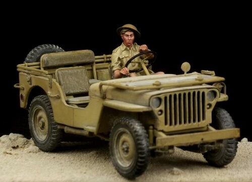 The Bodi Miniatures 35112 British Driver Western Desert WWII (for Tamiya Jeep)