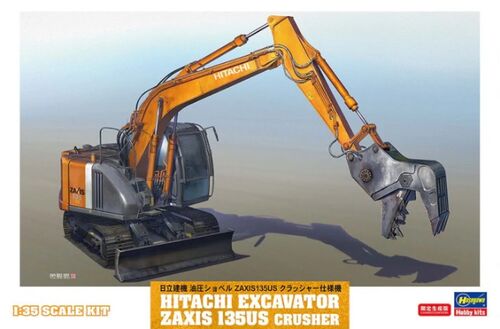 Hasegawa 66103 Hitachi Excavator Zaxis 135US Crusher