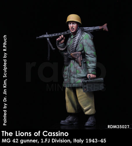 Rado Miniatures 35027 The Lions of Cassino / MG 42 gunner, 1. FJ Division, Italy 1943-45