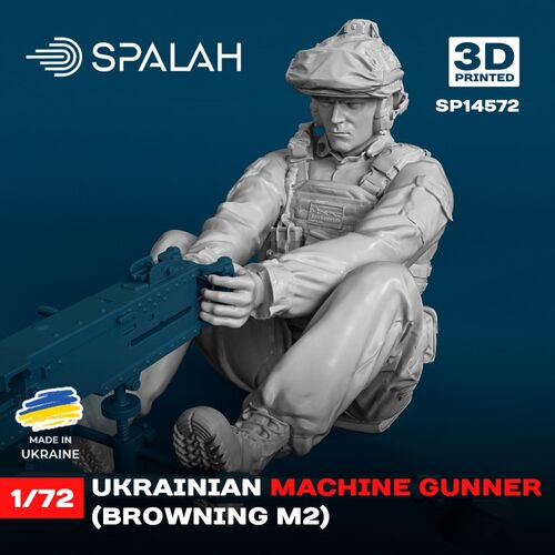 Spalah 14572 Ukrainian Machine Gunner -3D-Printed (Browning M2 / 1 Figure)