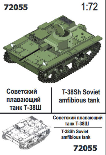 Zebrano 72055 T-38Sh Soviet Amfibious Tank