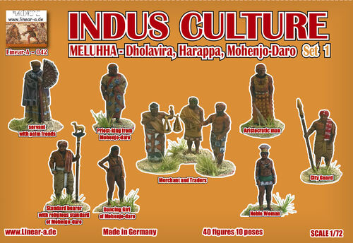 Linear-A 042 Indus Culture Set 1 (40 figures in 10 poses)