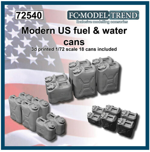 FC ModelTrend 72540 US Modern Fuel & Water Cans (3D-printed)