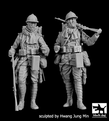 Black Dog F35202 French soldiers WWI set