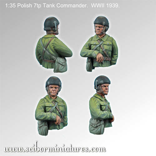 Scibor Monstrous Miniatures 35HM0002 Polish 7TP Tank Commander #1