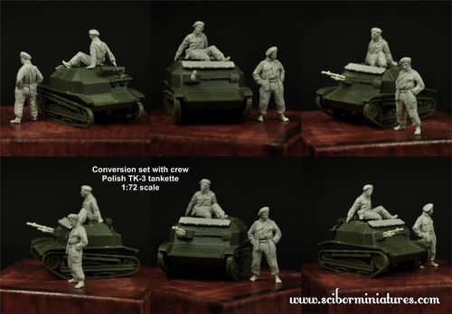 Scibor Monstrous Miniatures 72HM0026 Polish TK-3 1939 crew