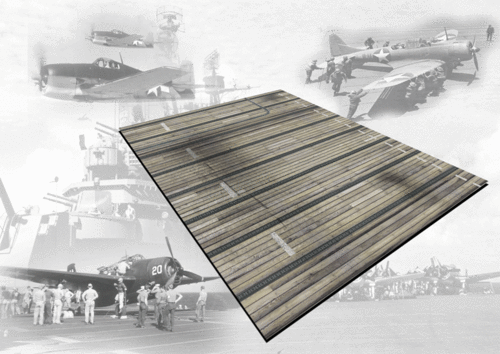 Coastal kits S112-48 1:48 WW2 US Carrier Deck 420 x 297mm