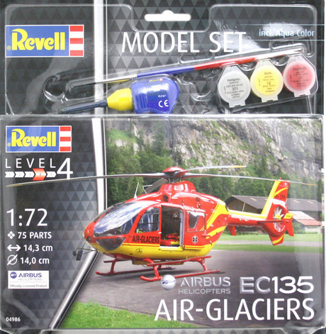 Revell 64986 EC 135 Air-Glaciers Model Set