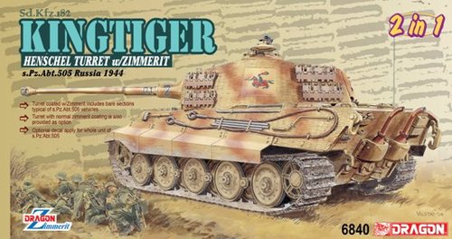 Dragon 6840 KingTiger Henschel w/Zimmerit
