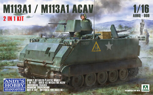 Andy's Hobby Headquarters 009 M113A1 / M113A1 ACAV Armored Personnel Carrier (2 In 1 Kit)