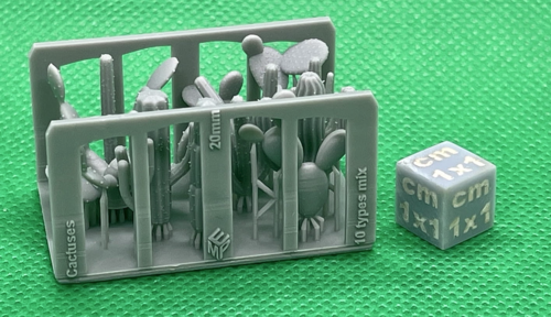EMP3D 99160107 Kaktusy Mix - 10 różnych sztuk - 20 mm