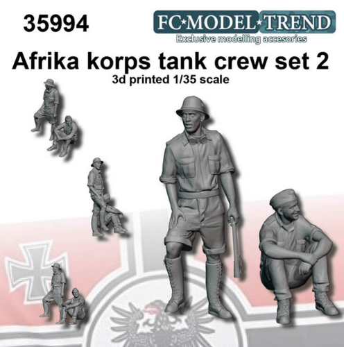 FC ModelTrend 35994 Afrika Korps tank crew, set 2