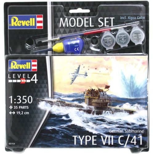 Revell 65154 German Submarine Type VII C/4 Model Set
