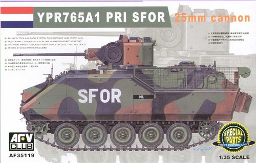 AFV Club 35119 NATO YPR765A1 PRI SFOR 25mm Cannon