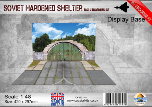 Coastal kits S903-48 Soviet Hardened Shelter Base & Background 420 x 297mm