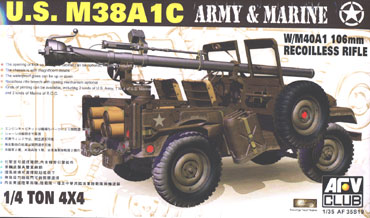 AFV Club 35S19 USA/USMC 1/4T 4X4 W/M40 106MM