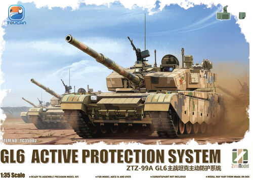 Zimi Model TC35002 China Main Battle Tank ZTZ-99A GL6 Active Protection System