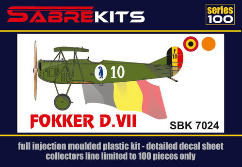 DISCONTINUED Sabre Kits 7024 Fokker D.VII (Belgium, Netherlands)